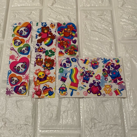 Lisa Frank | Other | Vintage Lisa Frank Sticker Sheet Lot Bears And ...